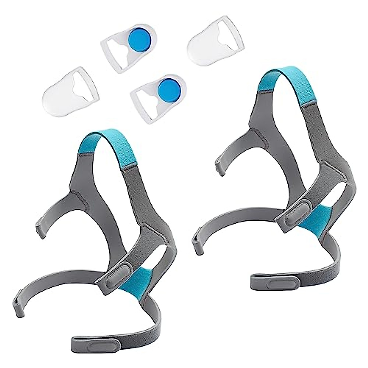PalpitateC N20 Replacement Headgear Compatible with AirFit N20 for Adjustable Home Mask Headband with Magnetic Headgear Clips (2 Pack)