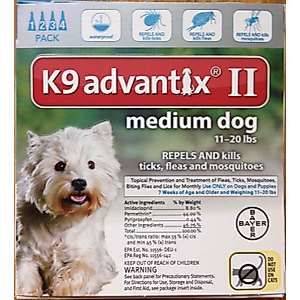 New - for Dogs 10-22 Lbs. 4 Month Supply by Advantix
