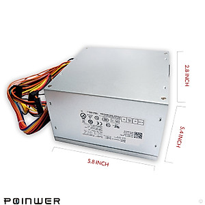 L300NM-01 PS-6301-06D 300W Replacement Power Supply for 5W52M 57KJR 5DDV0 620/660 Vostro 260 H300NM-00