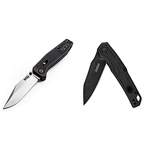 SOG Flare Folding and Pocket Knife + Kershaw Appa Folding Tactical Pocket Knife