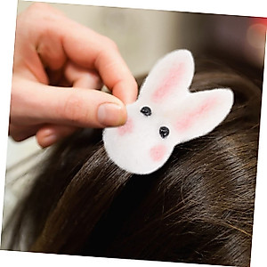 KESYOO 18 pcs Rabbit Felt Brooch scrapbooking flatback felt animals kit bunnies easter ornament felt rabbit craft easter rabbit charms hanging easter ornaments carrot child products Toy