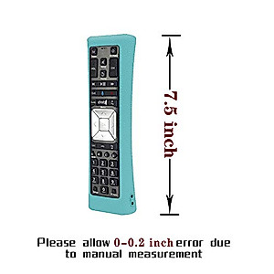 Protective Silicone Remote Case for XFinity Comcast XR11 Premium Voice Activated Cable TV Backlit Remote Control Shockproof Washable Skin-Friendly Remote Control Cover with Loop (Glow in Dark Blue)