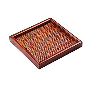 Serving Trays Serving Tray Wooden Tray Multipurpose Tray Rectangular Tea Tray Breakfast Tray Home Decor Elegant Decorative Tray (Size : B)