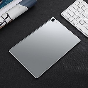 EBTOOLS 10.1in Tablet for Android 11, Portable Work Study Tablet, 8 Core CPU 2.4 5G WiFi Dual Band 8MP 20MP Dual Camera Calling Tablet, Built in GPS, Silver Gray