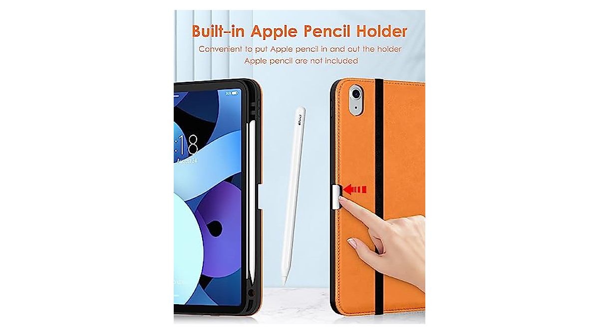 DTTO iPad Air 5/4 Case - Premium Leather Folio Cover