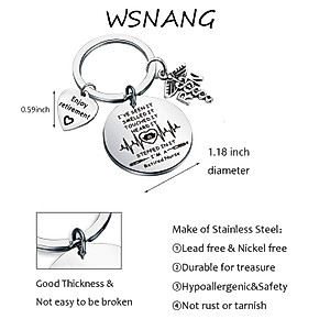 WSNANG Retirement Gift Nursing Keychain I 'M A Retired Nurse Keychain Enjoy Retirement Gift for Nurse RN NP LVN LPN BSN (Retired Nurse Keychain)