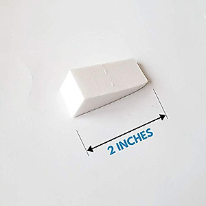 RUCCI Latex-Free Hypoallergenic Nonporous Wedges Oil Resistant For all Skin Types, 32Count, white