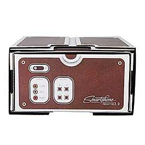 ASHATA Second Generation Mini Projector Proyector Movil DIY Home Portable Smart Mobile Phone Projector for Home Cinema Brown