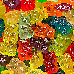 Albanese World's Best Zero Sugar Candy, 12 Flavor Gummi Bears, 3.5 Ounce (Pack of 12), Packaging May Vary