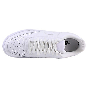 Nike Men's Court Vision Low Sneaker, White/Whiteblack, 10.5