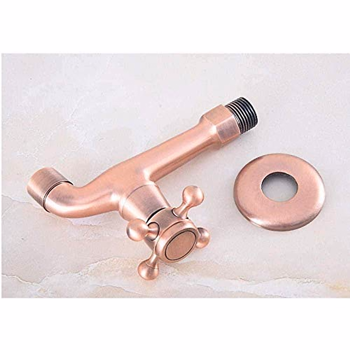 NZDY Faucet Antique Red Outdoor Garden Water Tap/Mop Pool Faucet/Laundry Sink Cold Water Tap