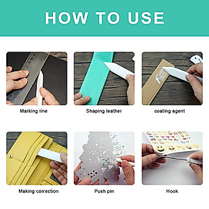 Enjoy Myself 7pcs Bone Folder and Scoring Tool, Paper Folding Tool, Bone Origami Creaser for Scrapbooking Card Making