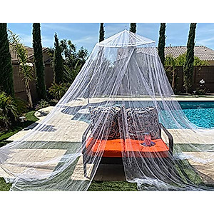 Tedderfield Extra Large Mosquito Net Premium Quality for Single to Cal King Size Beds + Cribs, Conical Netting, Spacious Bed Canopy: Extra Wide and Long, Indoor Outdoor Use, Ideal Travel Net
