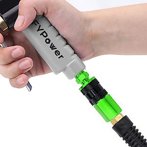 FYPower 15 Pieces 1/4" NPT Aluminum Air Coupler and Plug Kit, Quick Connect Air Fittings, Industrial Quick Connector Set (Green)