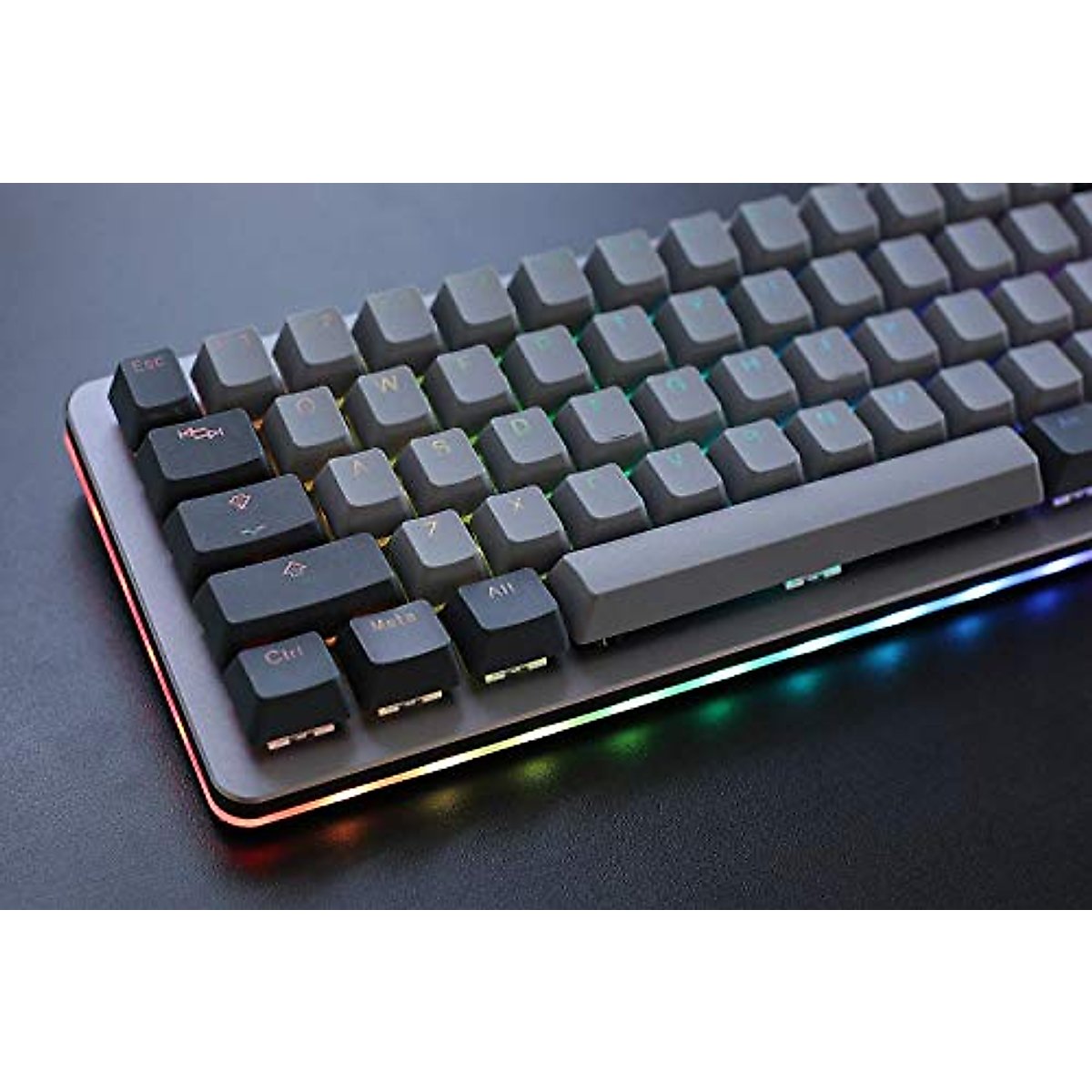 Drop ALT Mechanical Keyboard — 65% (67 Key) Gaming Keyboard, Hot-Swap Switches, Programmable Macros, RGB LED Backlighting, USB-C, Doubleshot PBT, Aluminum Frame (Halo True, Gray)