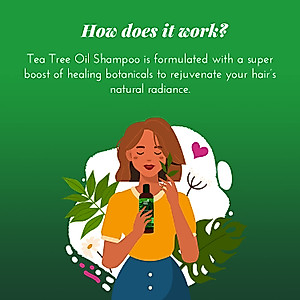 Artnaturals Tea Tree Shampoo - (12 Fl Oz) - Made with 100% Pure Therapeutic Grade Tea Tree Essential Oil.