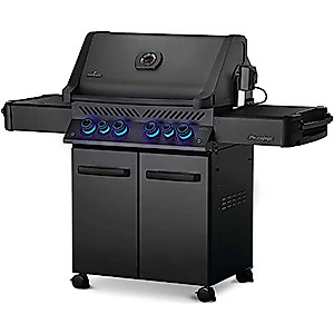 Napoleon PHANTOM Prestige 500 BBQ Grill, Matte Black, Natural Gas - P500RSIBNMK-3-PHM Premium Barbecue Gas Cart