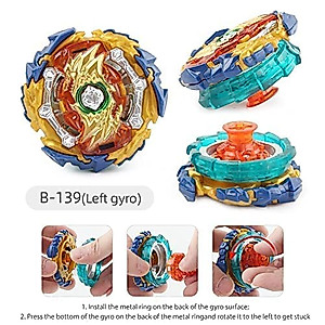 Battling Top Burst Gyro Toy Set, LZSZRZ 12 Pcs Spinning Tops 3 Launchers Combat Battling Game Toy Set with Portable Storage Box Gift for Children Boys Girls Kids - Ages 6+