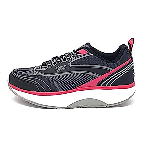 JOYA ID Zoom II Women's Black/Pink Textile Walking 8 US