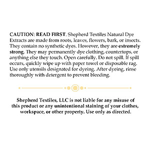 Shepherd Textiles Mulberry Leaf Extract Natural Dye, 1 oz.