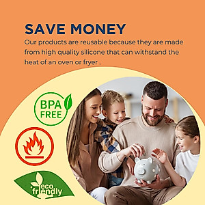 Air Fryer Silicone Liners Round Reusable Air Fryer Silicone Accessories Set 2 Mitts and Tongs Air Fryer Silicone Basket Multipurpose Air Fryer Accessory mat