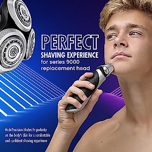 SH90 Replacement Heads for Philips Norelco Shaver Series 9000-SH90 Philips Norelco Shaver Heads, Norelco Shavers for Men 9000 Series, Philips Norelco Shaver 9000, Norelco Replacement Heads 9000 Series