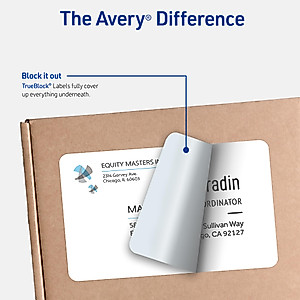 Avery Printable Shipping Labels, 5.5" x 8.5", White, 20 Blank Mailing Labels (18126)