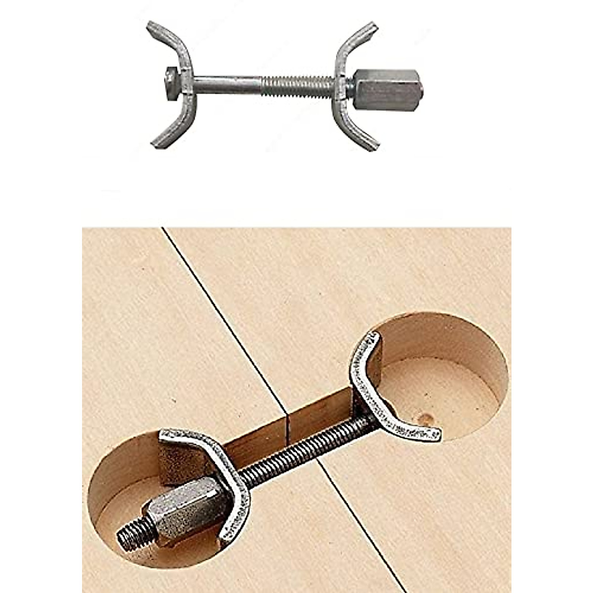 2 Pack RH10622G Joint Fastener Adjustale Countertop Bolt 3/4" to 2" Length Steel