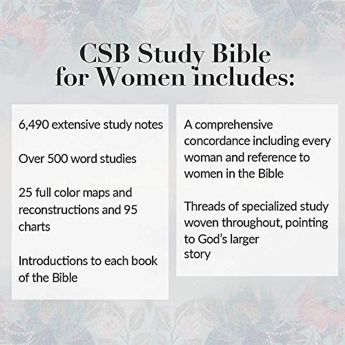 CSB Study Bible For Women, Light Turquoise/Sand Hardcover, Black Letter, Study Notes and Commentary, Articles, Profiles, Word Studies, Charts, Full-Color Maps, Easy-to-Read Bible Serif Type