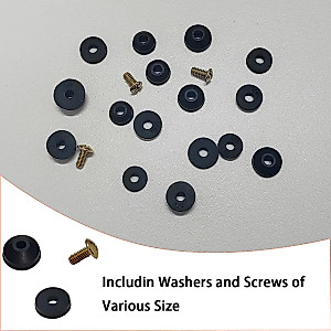 58 PCS Faucet Washers, Faucet Washer Assortment Kit, Flat and Beveled Faucet Washers, Beveled Faucet Washers Hose Repair Kit, Faucet Washers Assorted Kit