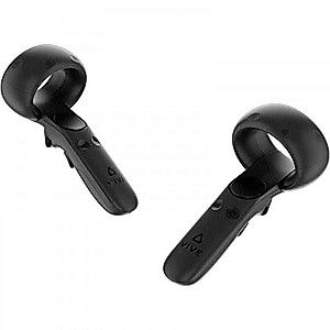 HTC Vive Pro Focus Plus 6DOF VR Headset in Almond White Bundle Including VR Headset, Controllers, face Cushion, QC 3.0 Charger and USB Type-C Cable