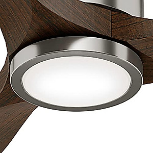 Hunter Fan Company, 50789, 52 inch Melbourne Brushed Nickel Ceiling Fan with LED Light Kit and Handheld Remote