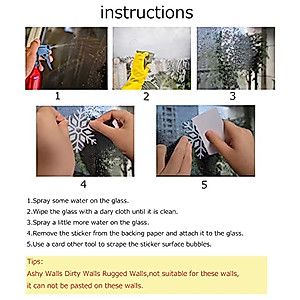 LONGTEN Christmas Windows Static Stickers Clings Santa Claus Snowman Deer Snowflake Removable Vinyl Christmas Tree DIY Window Door Mural Decal Sticker for Showcase A