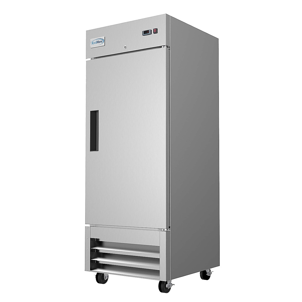 KoolMore 29" 1 Door Stainless Steel Upright Commercial Reach-in Freezer - 23 cu. ft