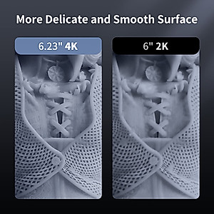 ANYCUBIC Photon Mono 4 K, Resin 3D Printer with 6.23'' Monochrome Screen, Upgraded UV LCD Resin Printer, Fast and Precise Printing, 5.19''x3.14''x6.49'' Printing Size