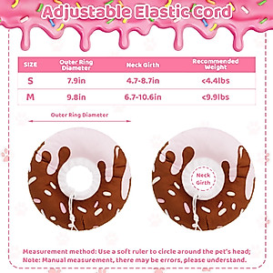 GGSTDDUP Cat Cone Collar Soft Cat Recovery Collar Adjustable Cat and Dog Cone Postoperative Recovery Collar Elizabethan Collar for Cats and Small Dogs(Brown S)
