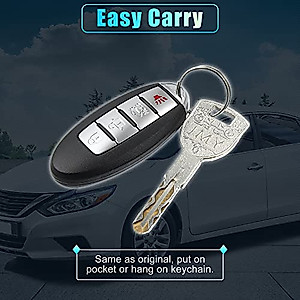 X AUTOHAUX 2pcs 433MHz KR5S180144014 Replacement Smart Proximity Insert Keyless Entry Remote Key Fob for Nissan Altima Maxima 2016 2017 2018 4 Buttons 4A Chip Car Key