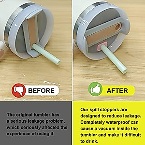 BABORUI Spill Stopper for Stanley H1.0 & H2.0 40oz/ 30oz, Upgraded Silicone Leak Stopper Compatible with Stanley Tumbler, Cup Accessories for Stanley