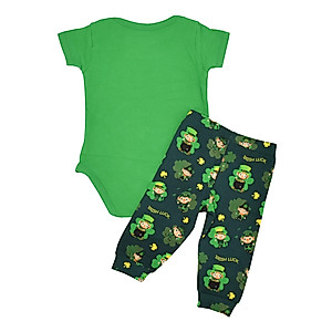 Unique Baby Boys 1st St Patricks Day Moms Lucky Charm Layette Set (18 Months)