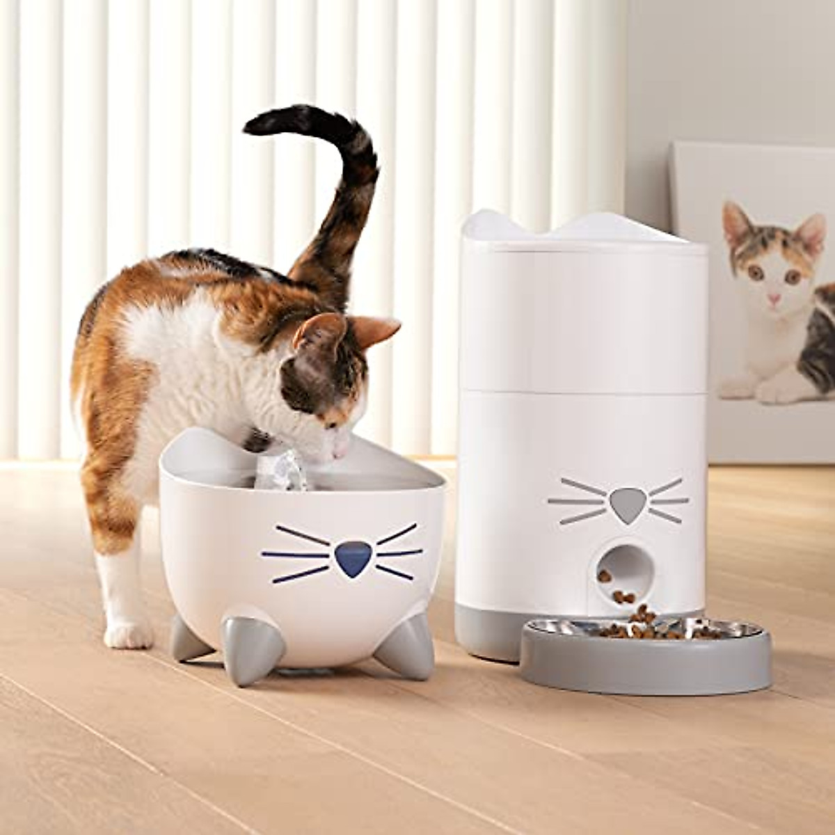 Catit PIXI Smart Feeder – Automatic and Customizable Feeding Schedule with App Support, White