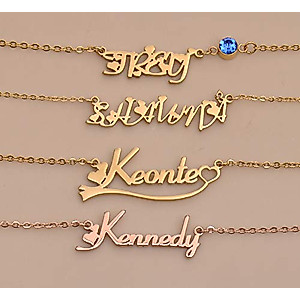 MoShelly Girls Name Necklace Customized Personalized Cobi