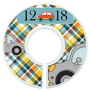 Mumsy Goose Baby Boy Clothes Dividers Nursery Closet Dividers Cars and Trucks