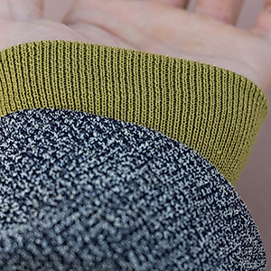 1 Pair Seamless Tubular Knit Stretchy Rib Cuffing Material Replacement for Sweatshirt Jacket Sleeve Cuff Sewing DIY, Olive