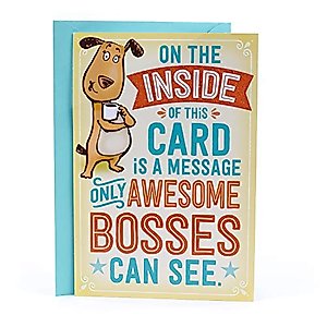 Hallmark Funny Boss's Day Card with Pop Up (Awesome Bosses)