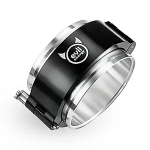 EVIL ENERGY V Band Aluminum, Quick Release V Band Clamp with Flange Intake Intercooler Pipe Clamp (1, 3")
