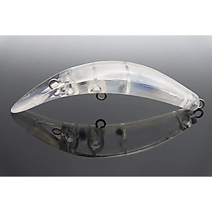 FINE FISHING 10PCS Unpainted Lure Blanks 10.4cm 14.38g Crankbait Simulation Blank Body Clear Hard Baits Trout Salmon Swimming Sea Bait Topwater Freshwater Plastic Minnow Lure 156L