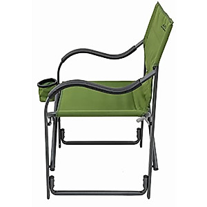 ALPS Mountaineering Camp Chairs for Adults - Comfortable Padded Polyester Fabric Over Sturdy Wide Aluminum/Steel Frame with Tall Back, Folds Flat, Cactus