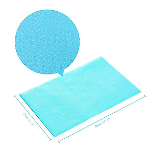 OBSCYON 12 Pack Refrigerator Mats, Refrigerator Liners Washable Fridge Mats Shelves Drawer Table Placemats 29*45cm (4 Green, 4 Pink, 4 Blue)