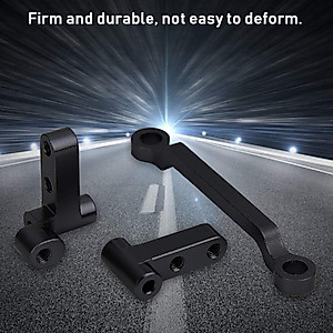 Woyisisi RC Steering Assembly, Aluminum Alloy Steering Assembly Kit Accessory Fit for WL A959 A979 A969 1/18 RC Car(Black)