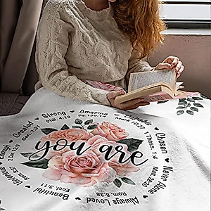UMACVN Birthday Gifts for Women, Mom, Friend - Christian Gifts for Women - Inspirational Gifts for Women, Spiritual Gifts for Women - Religious Gifts for Women Fleece Blanket